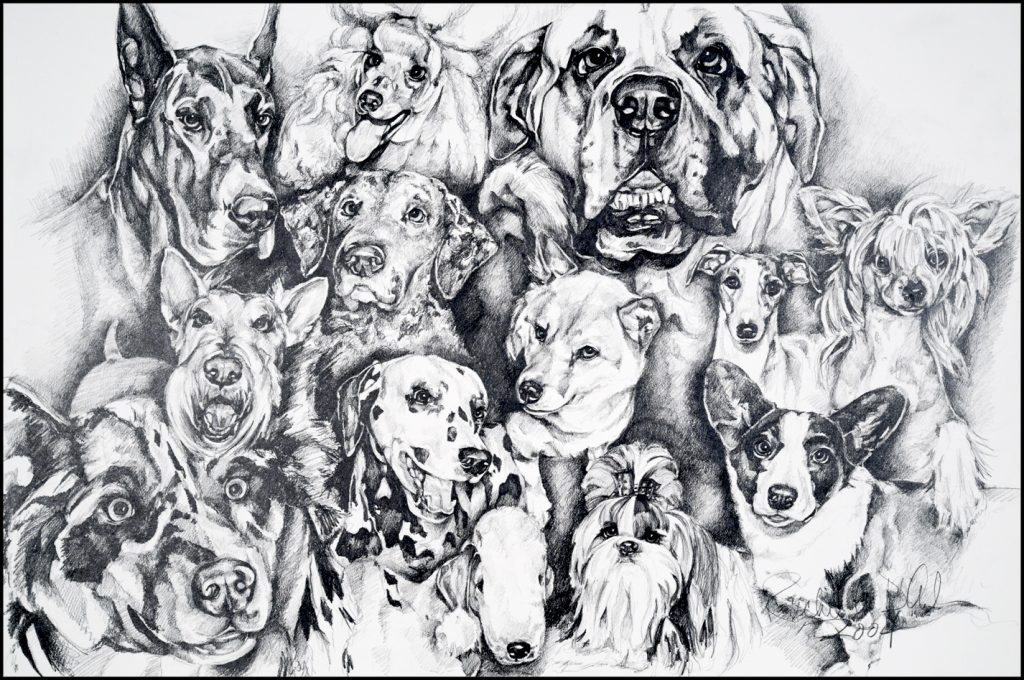 "Showtime" (Entry in National Purebred Dog Day Fine Art/Poster ...