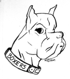 The Mascot is a Boxer