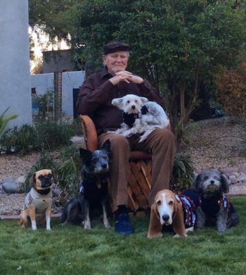 Clive Cussler and His Dogs