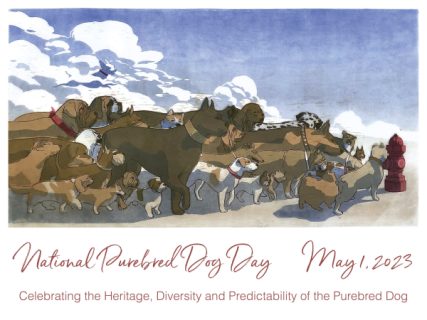 National Purebred Dog Day Official Poster for 2023 - National Purebred ...