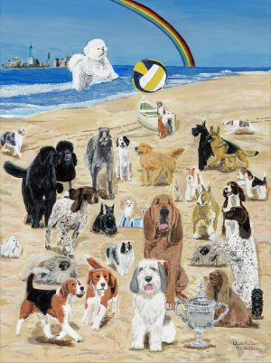 “Purebred Dogs Fun at the Beach” - Entry in National Purebred Dog Day ...